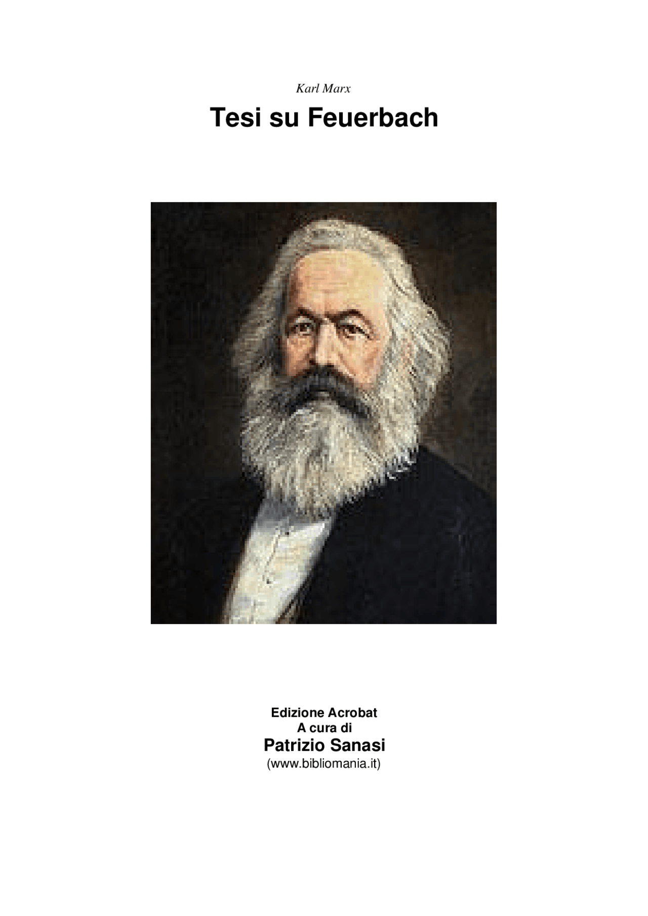 Marx Tesi Su Feuerbach Docsity