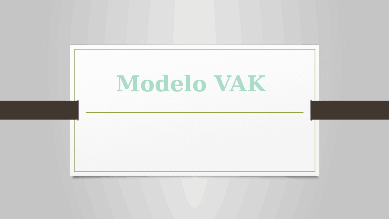 VAK estilos de aprendizaje - Docsity