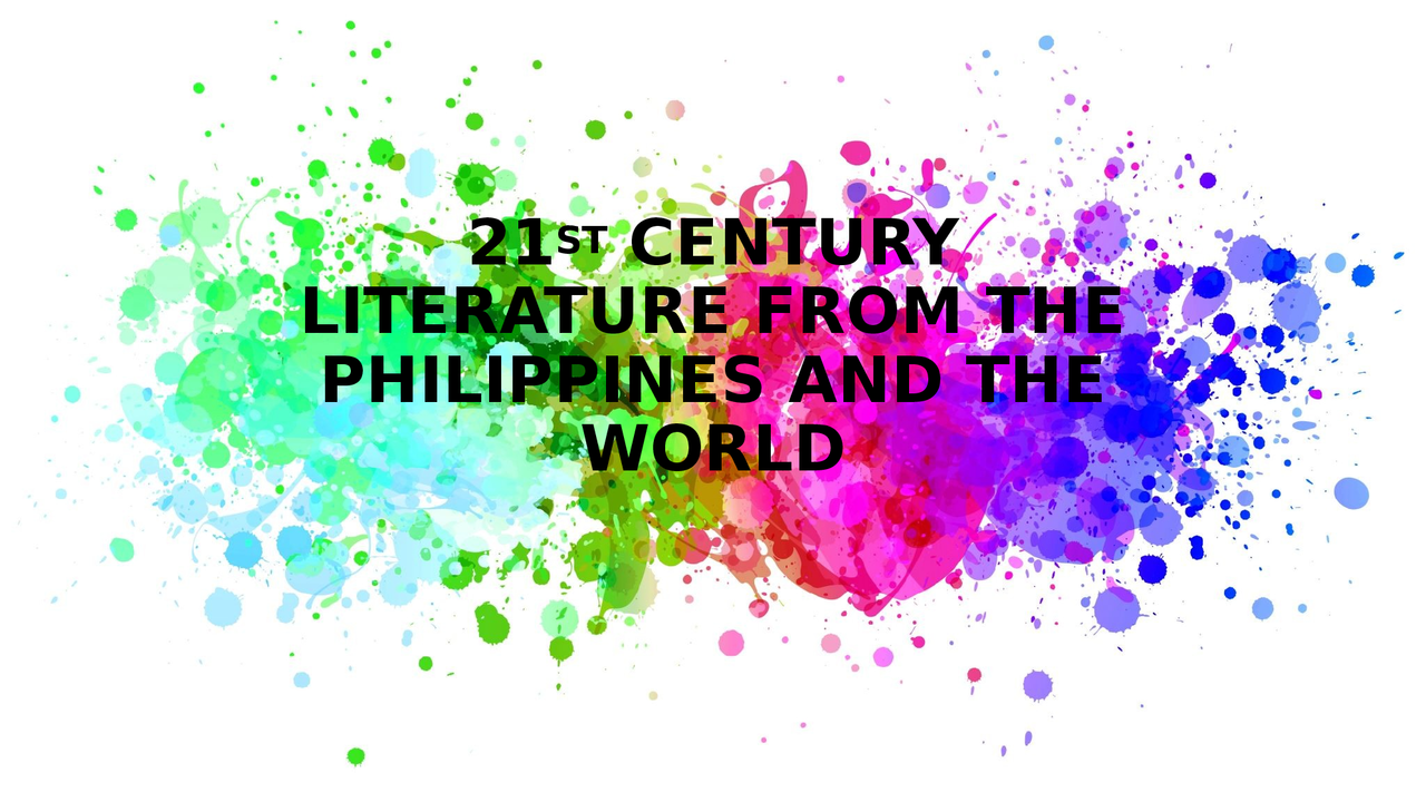21 St Century Literature Assignments English Docsity