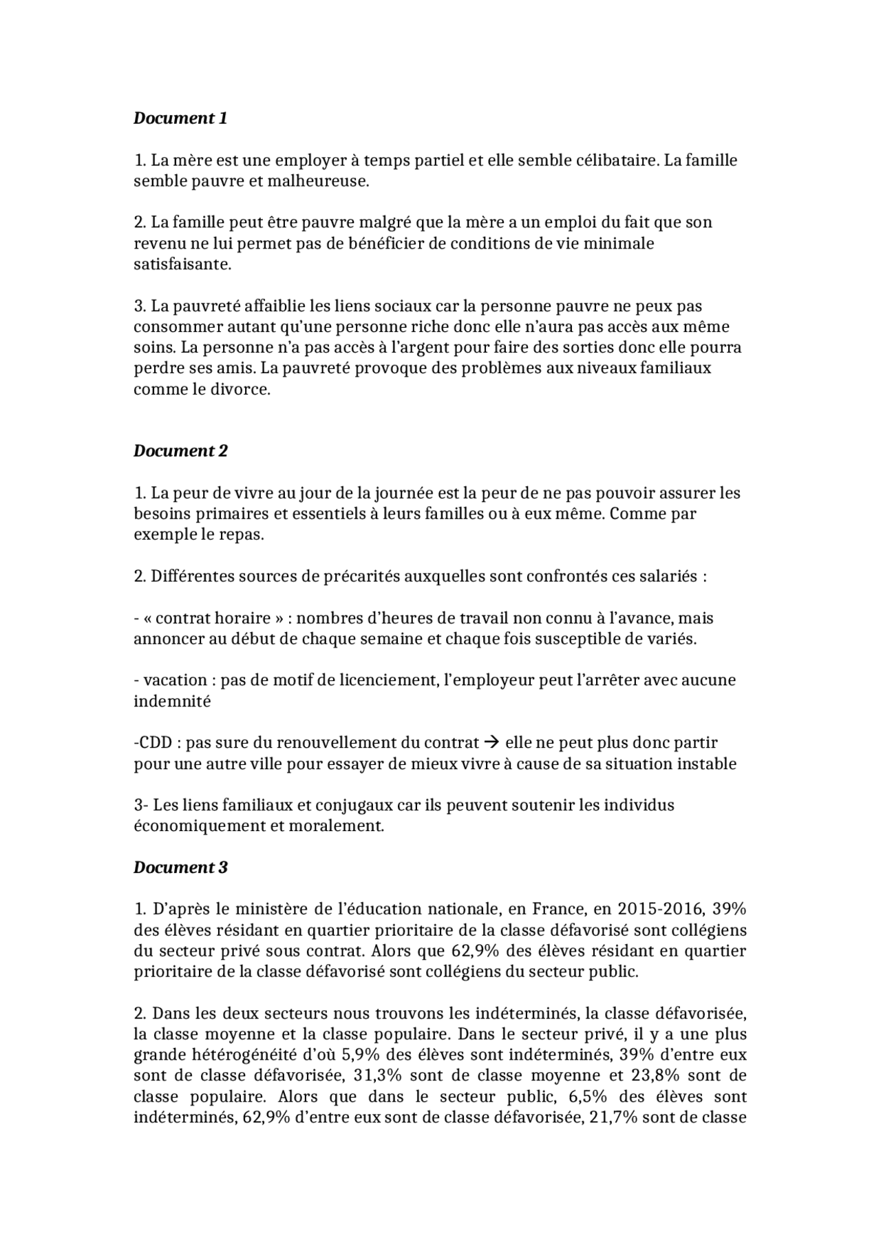 Pauvreté et précarité sociale : impact sur les liens sociaux et l ...