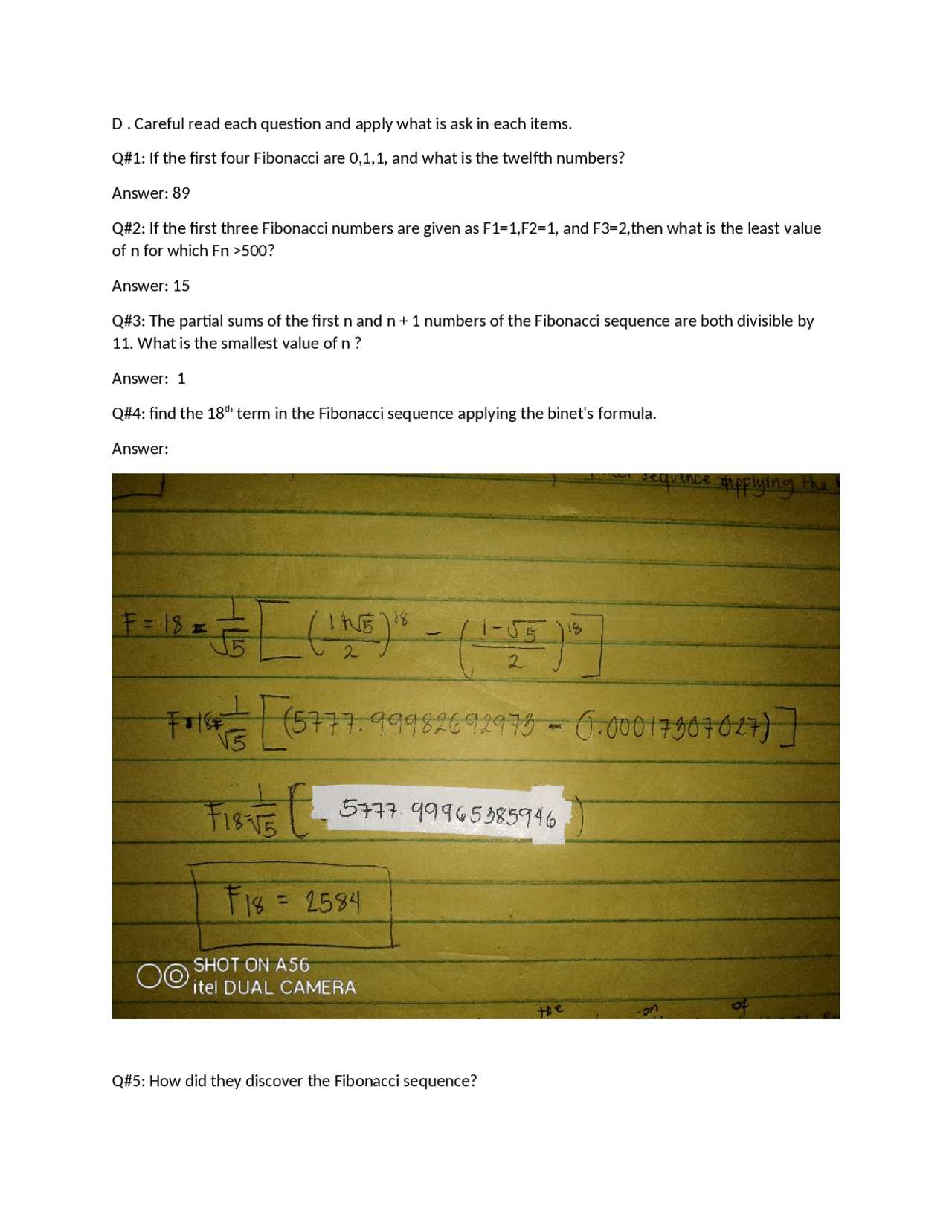 Math Docx Learning Mathematical Assignment Docsity