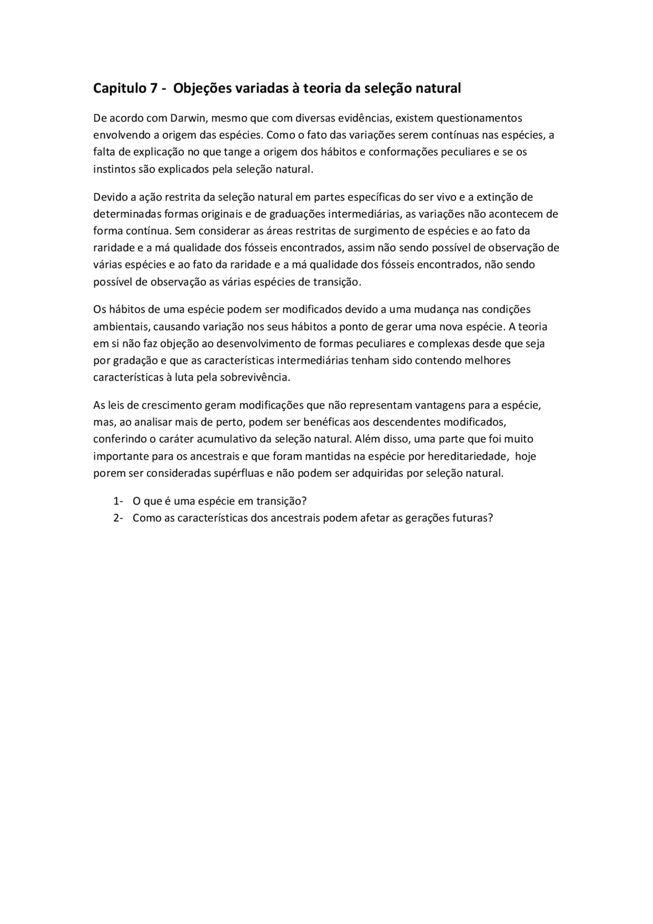 Origem Das Espécies Livro Darwin Docsity