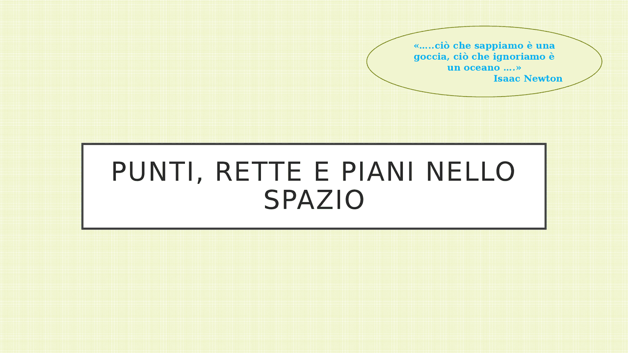 I punti, le linee , le rette e i solidi - Docsity