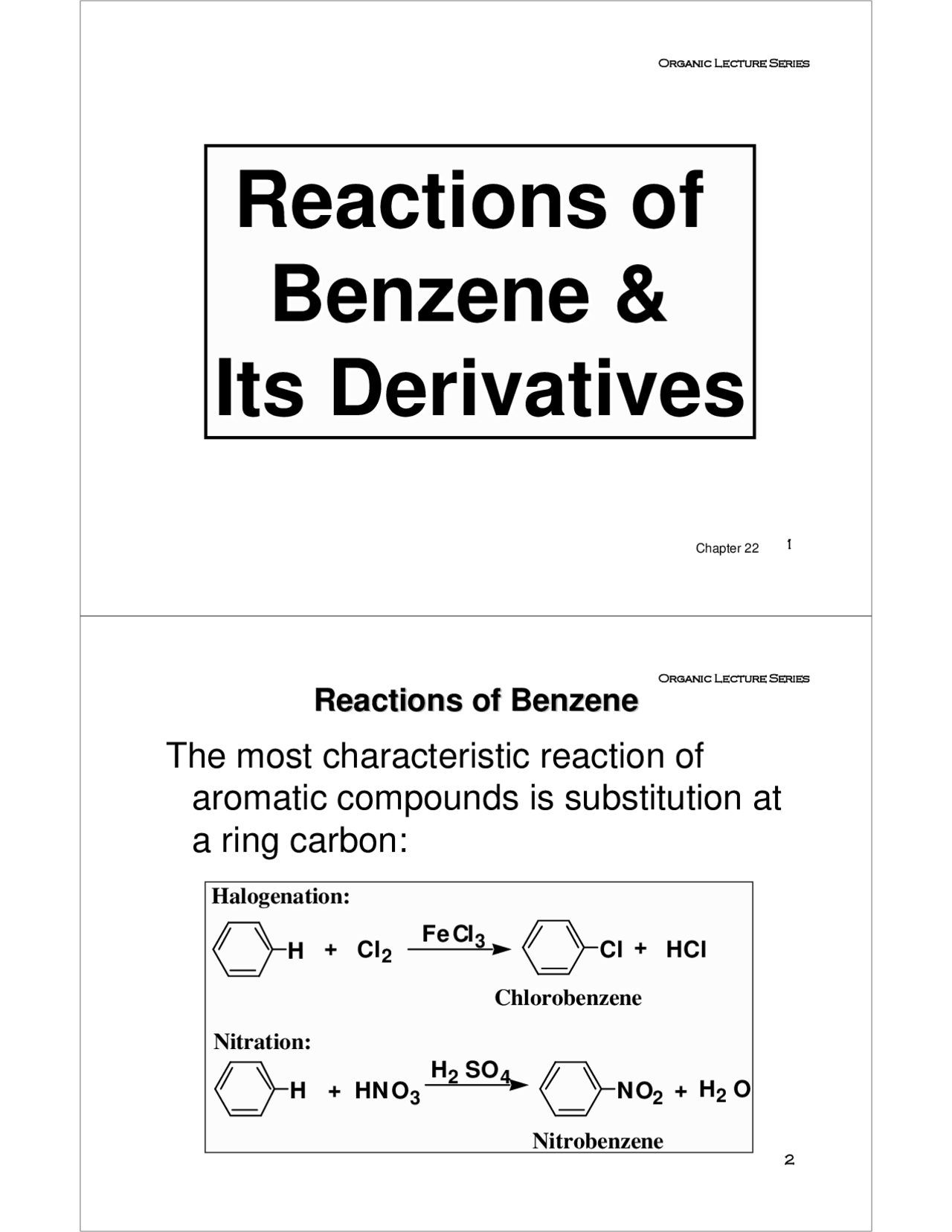 Reactions Of Reactions Of Benzene And Derivatives Docsity