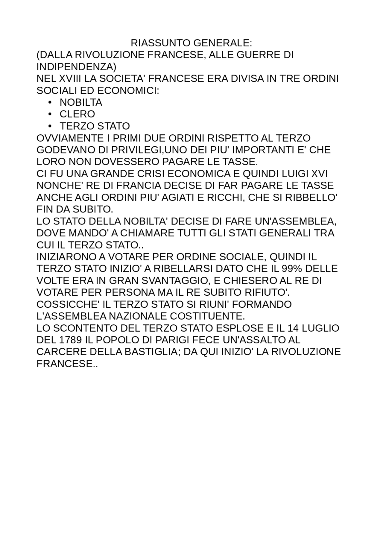 Rivoluzione Francese Docsity