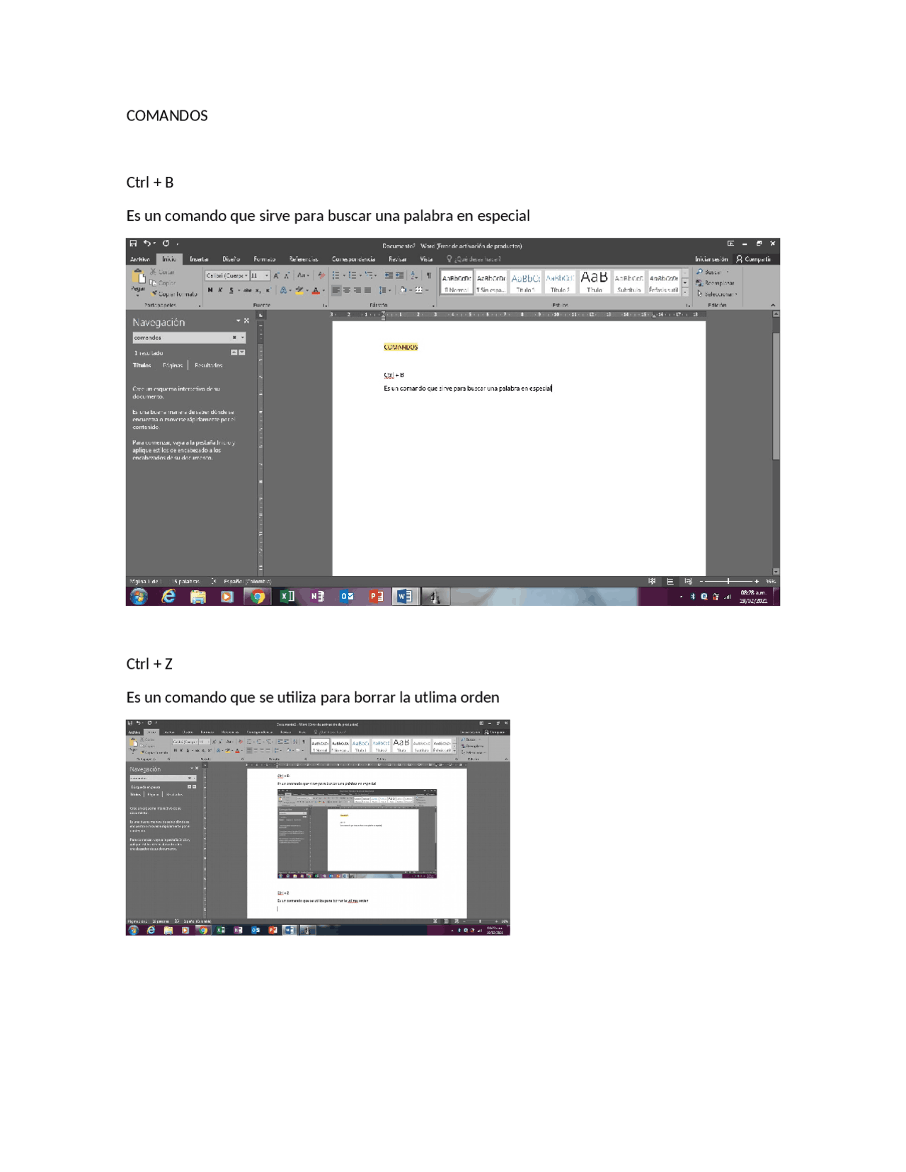 Comandos de informatica programacion - Docsity