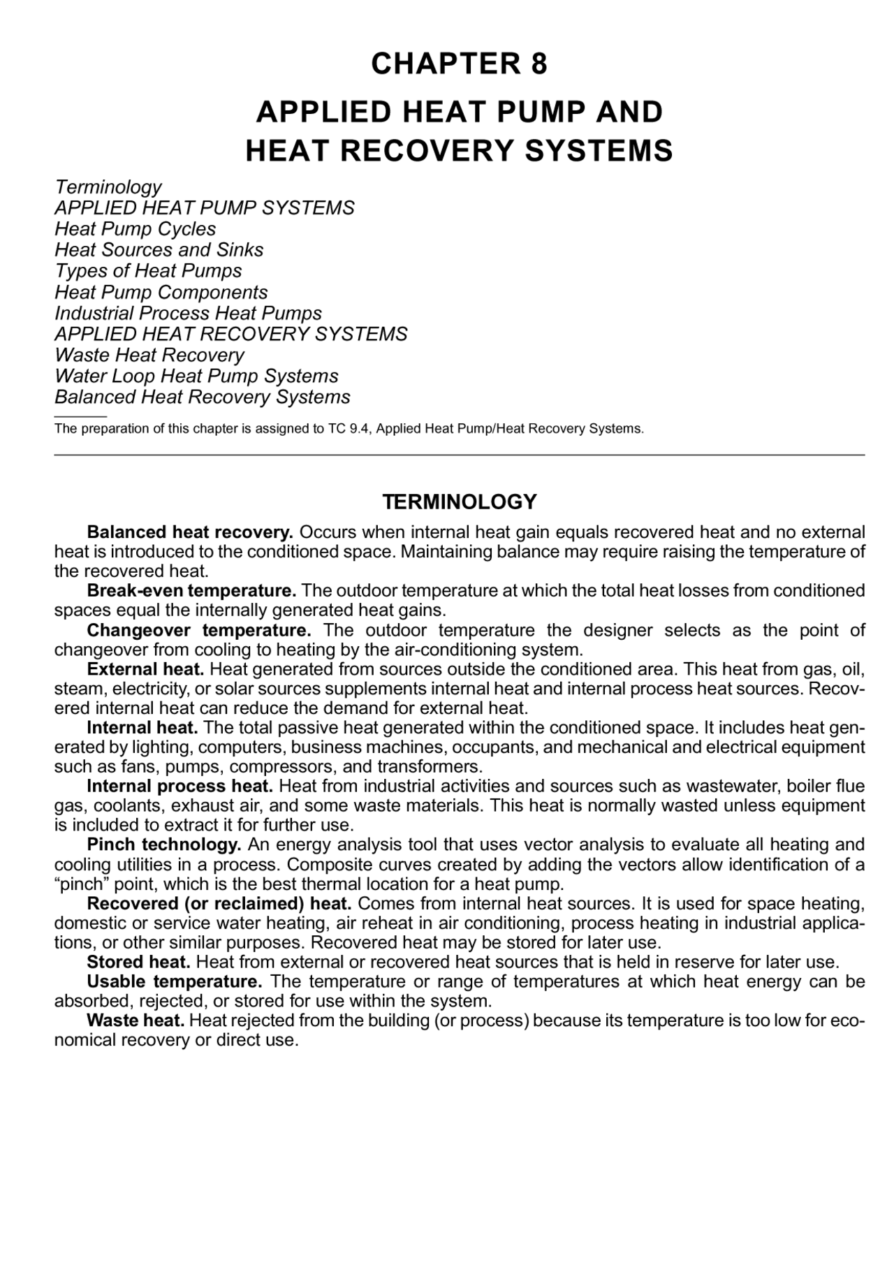 Heat recovery sistem - Docsity