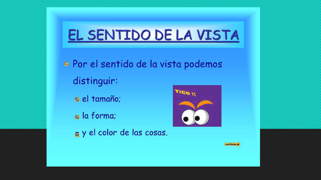 SENTIDO DE LA VISTA DIAPOSITIVAS | Diapositivas de Ciencias de la ...