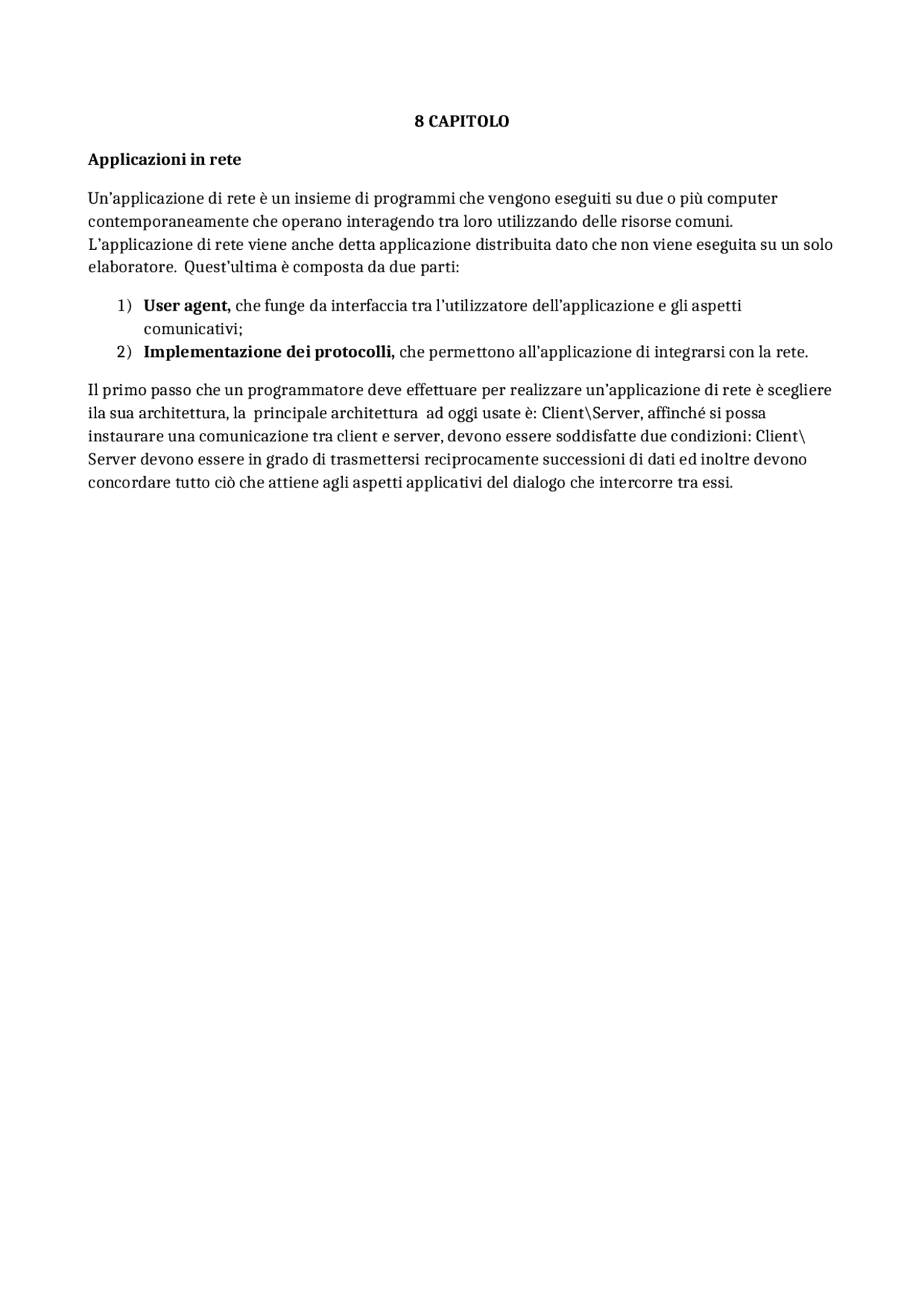 Applicazione In Rete Docsity