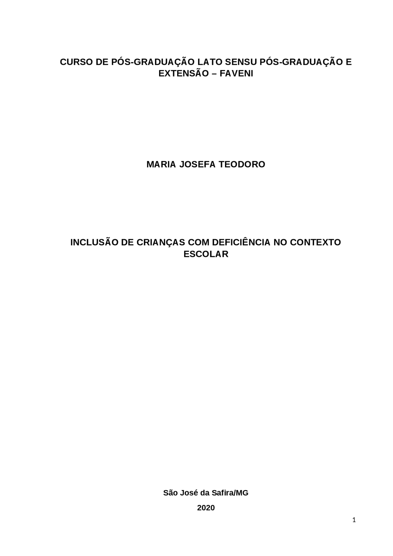 Trabalho De Conclusão De Curso Docsity