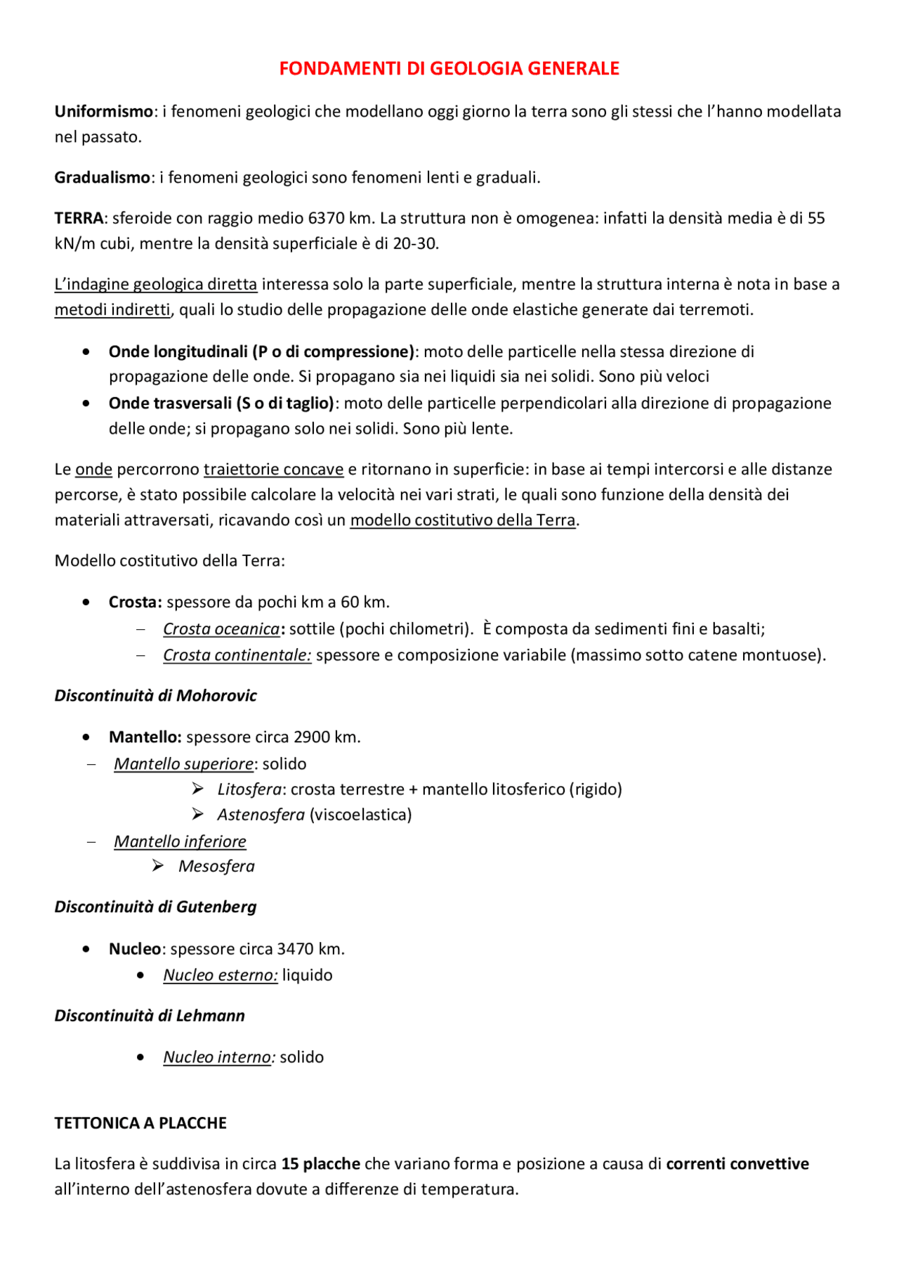 Geologia Per Ingegneria Civile E Ambientale Docsity