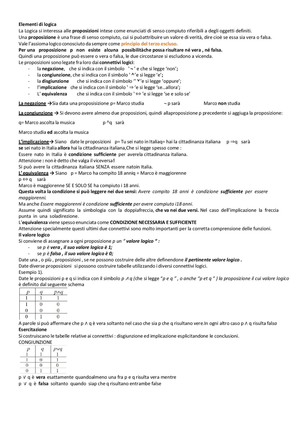 Appunti Matematica Generale Appunti Di Matematica Docsity