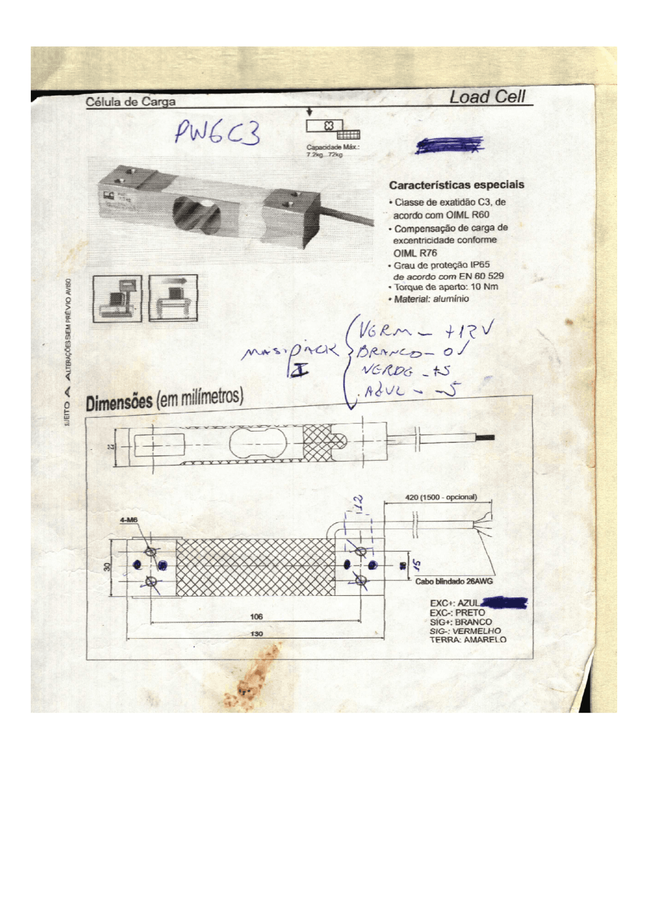Celula Carga Com Diagrama Eletricos Docsity