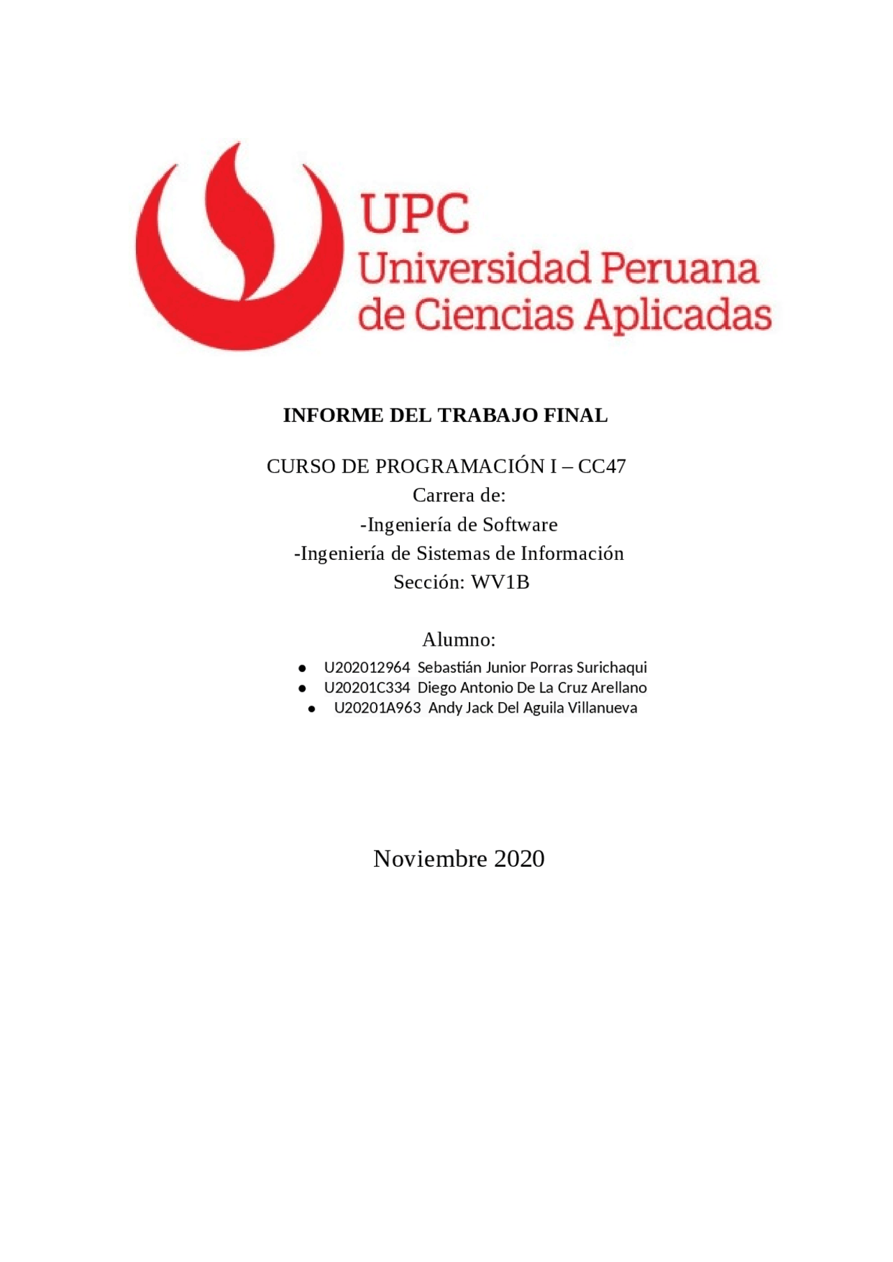 Trabajo Final De Progra I Exámenes De Programación C Docsity