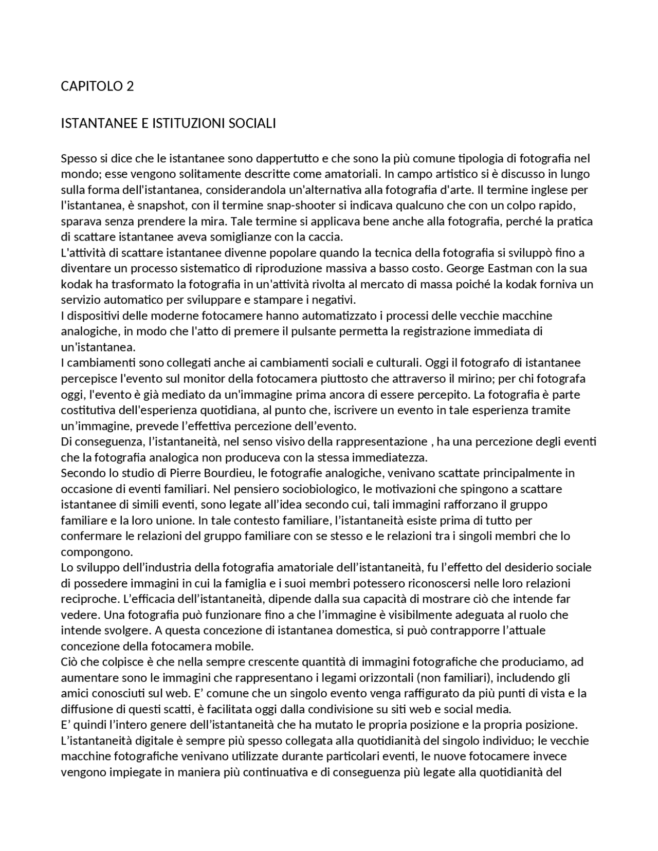 Il primo libro di fotografia david bate - Docsity