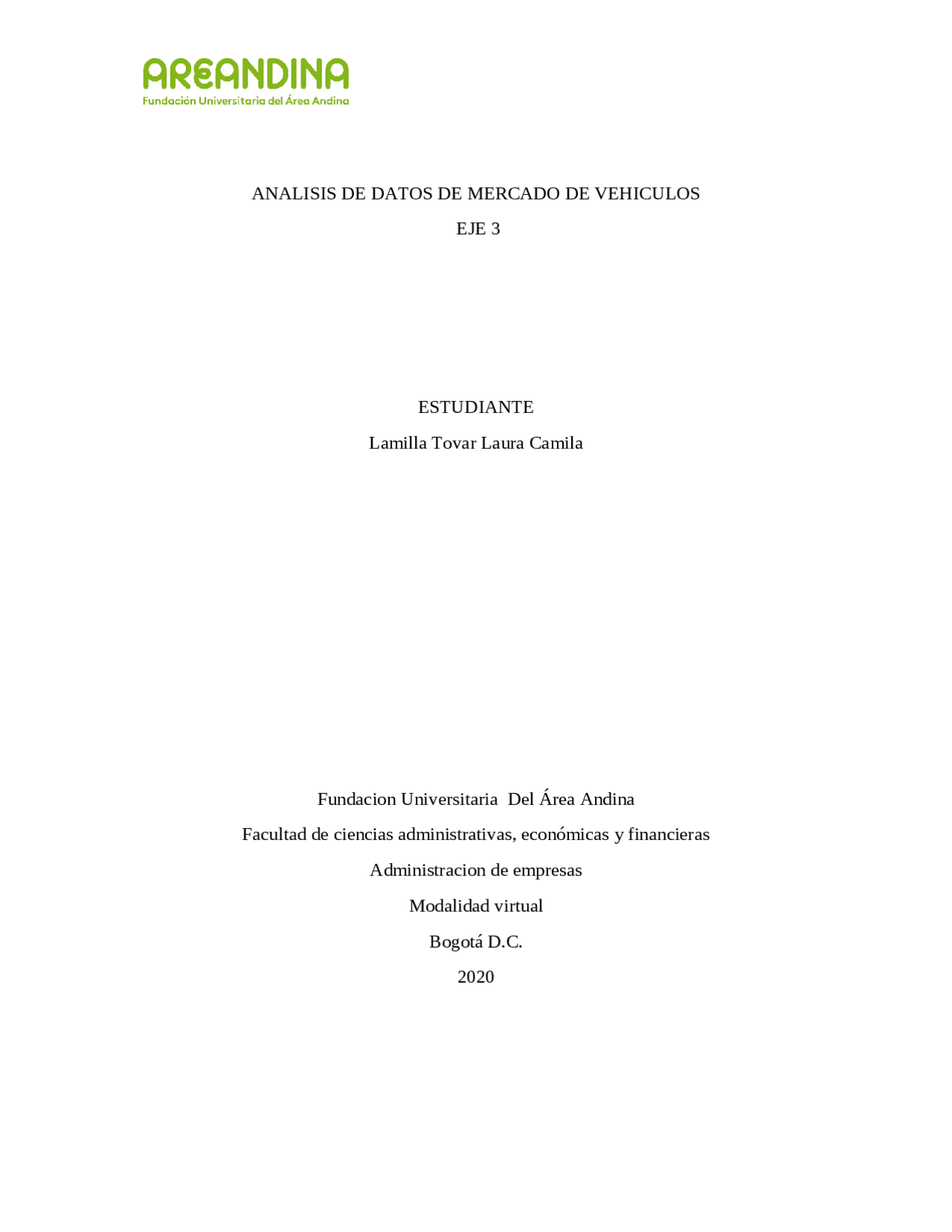 Análisis De Datos Eje 3 Docsity