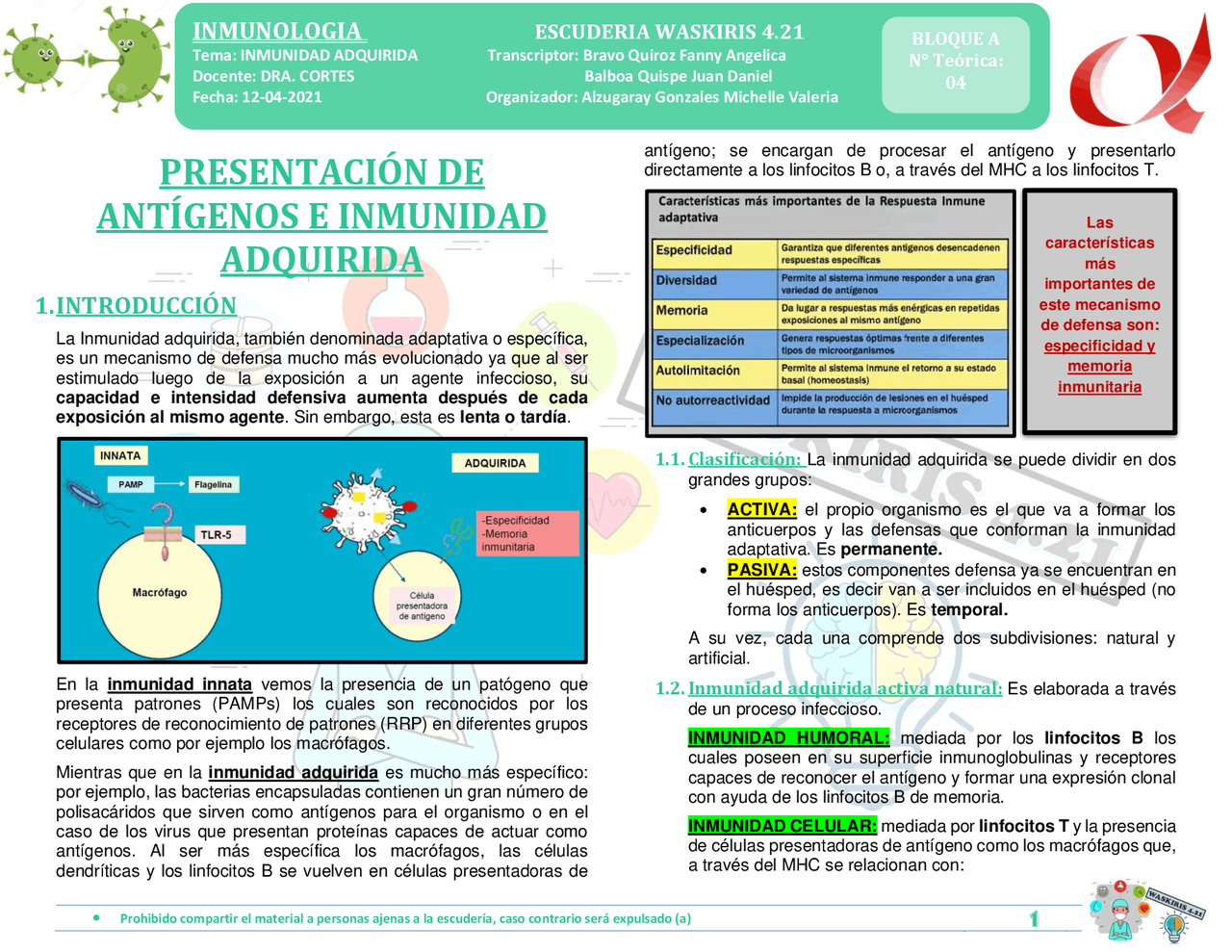 INMUNO IZIII COMO TU ELFA X4 - Docsity