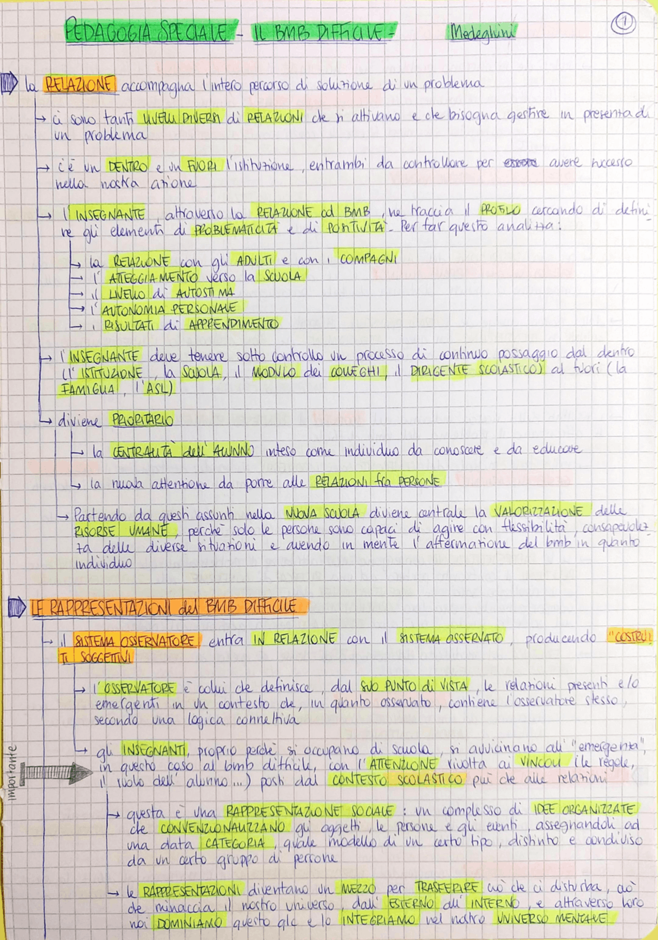 Il Bambino Difficile Docsity