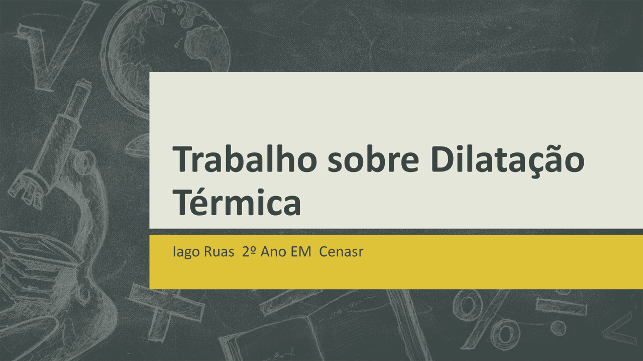 Dilatação Térmica Física Docsity