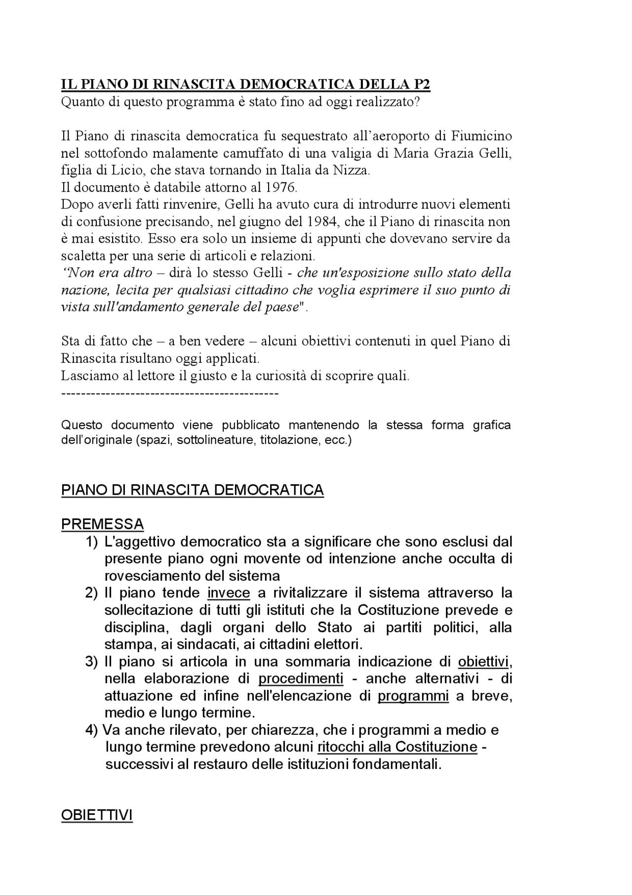 Massoneria Loggia P2 Docsity