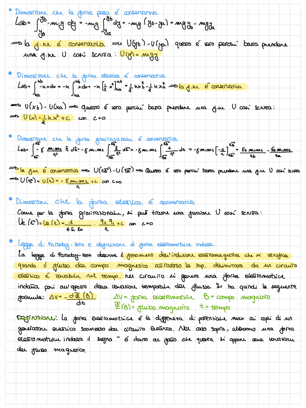 Fisica Dimostrazioni Docsity