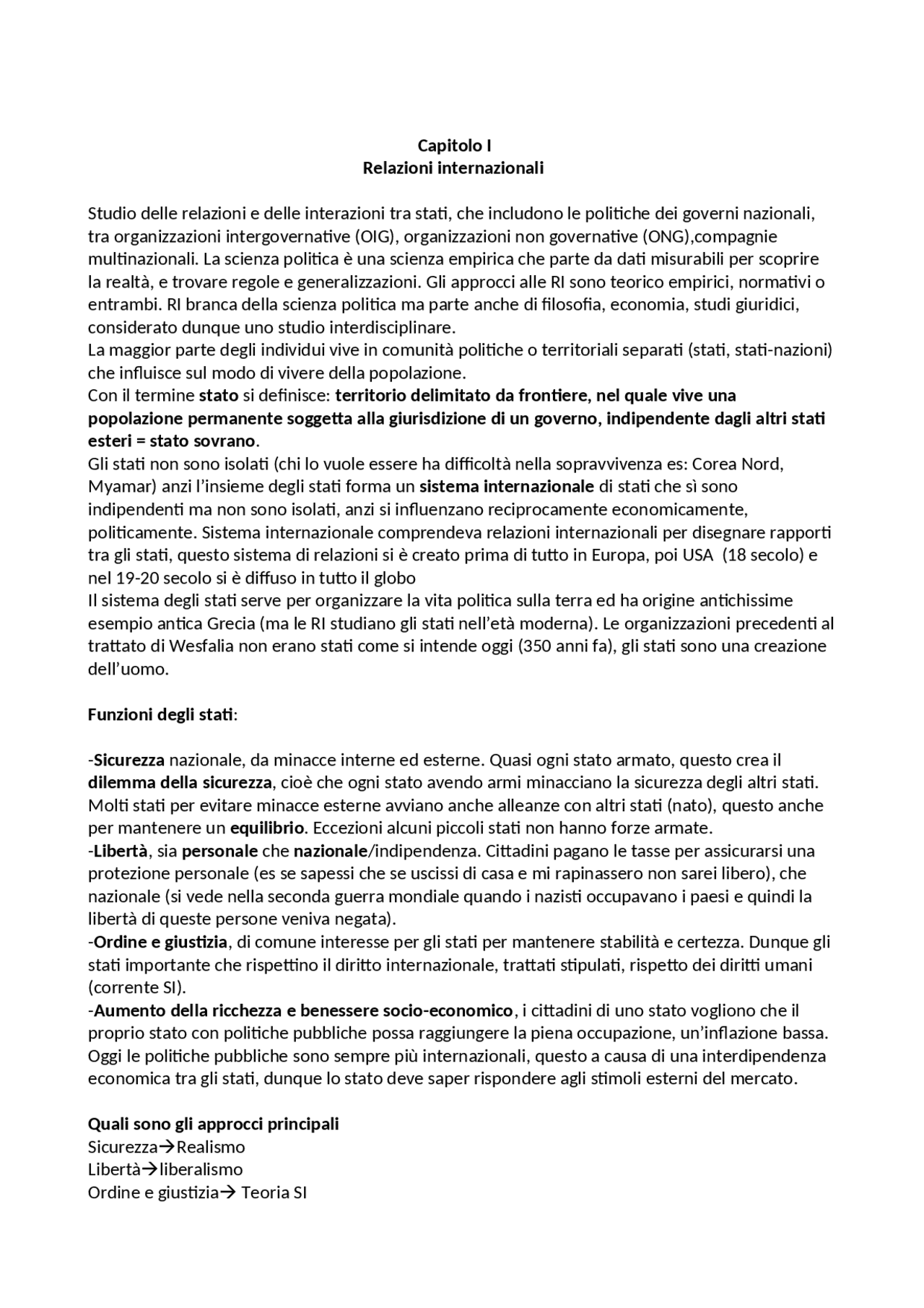 Relazioni Internazionali Jackson/Moller/ Sorensen V edizione - Docsity