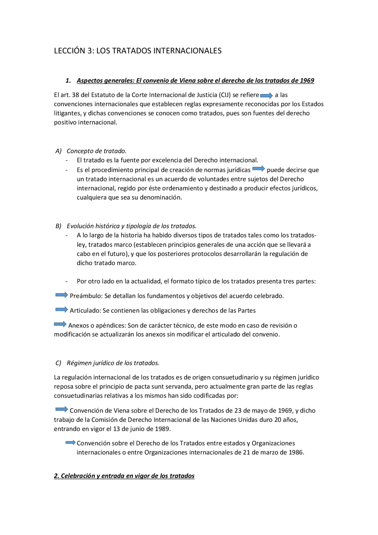 Lección 3: Los Tratados Internacionales - Concepto, Evolución, Celebración y Observancia ...