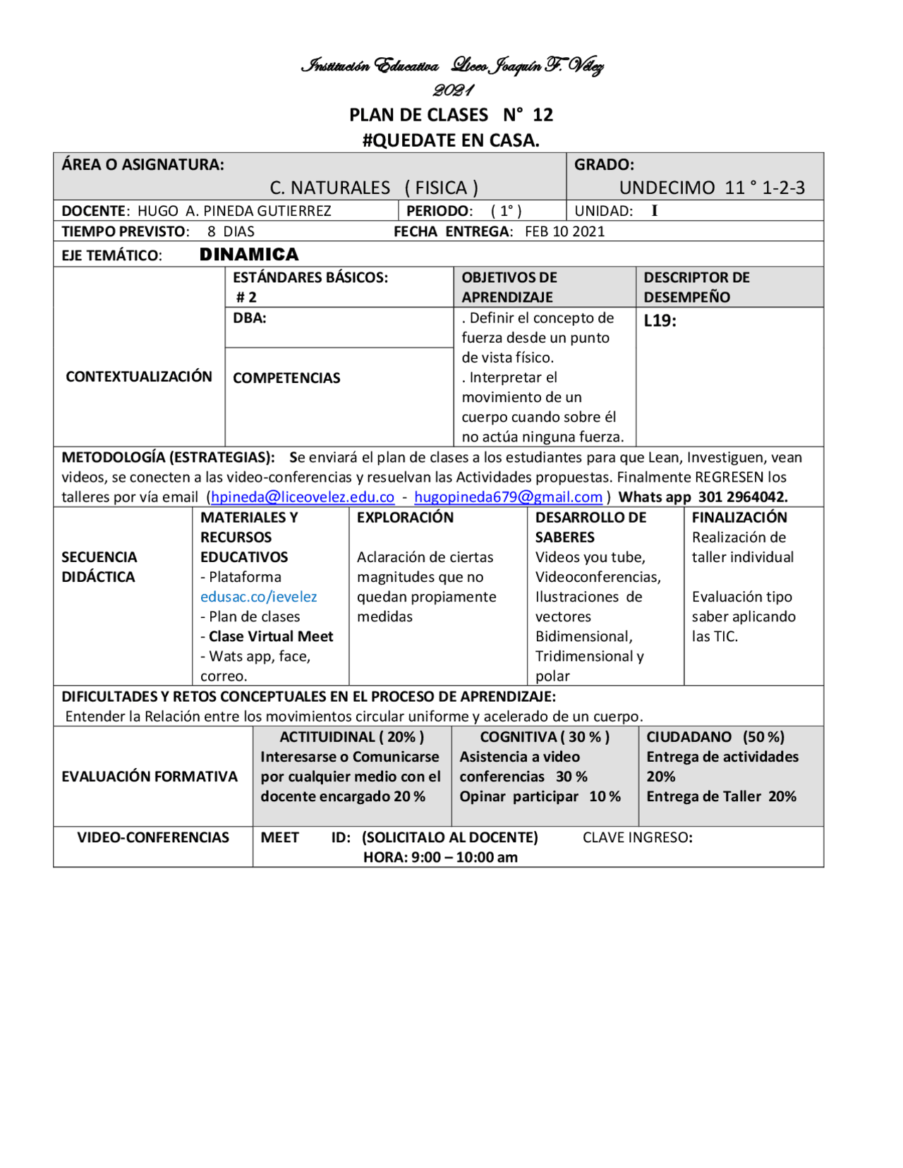 Dinamica (Leyes de newton) - Docsity