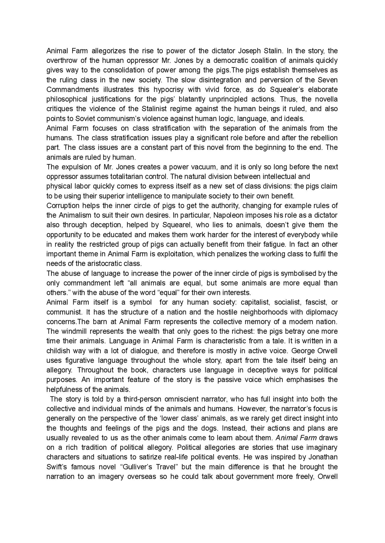 Animal Farm Themes, Symbols, Style, Point of view, Political allegory ...