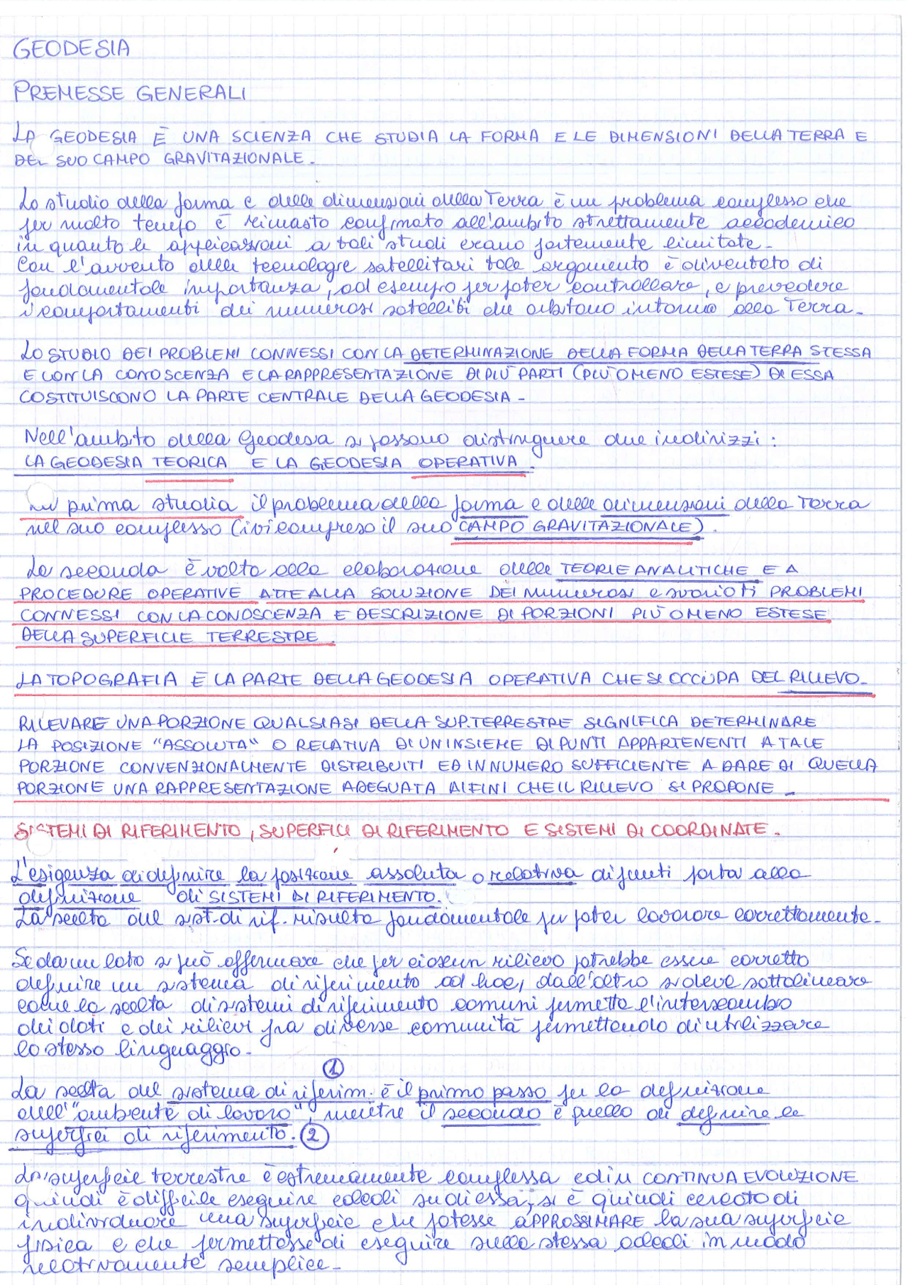 Geodesia-Premesse-Sistemi di riferimento-Sistemi di coordinate - Docsity