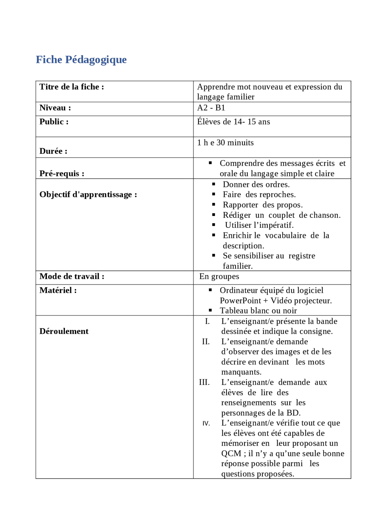 Fiche Pédagogique. Mika, Elle me dit - Docsity