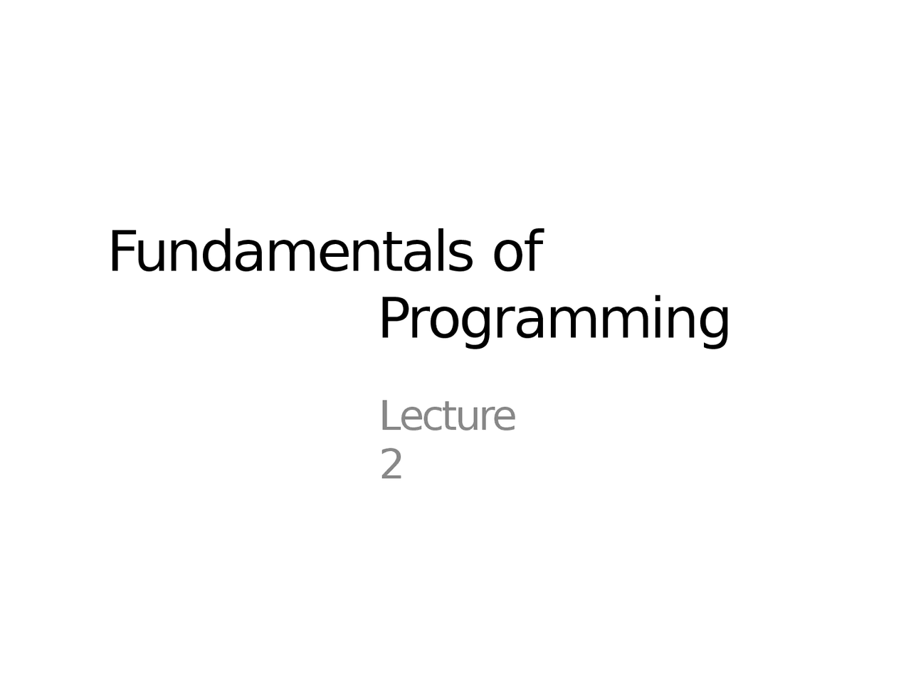 Variables Used In C Docsity