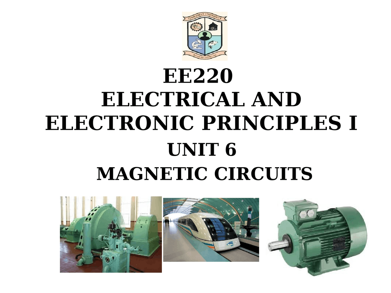 Circuit Analysis In Electrical Field Magnetic Circuits Docsity