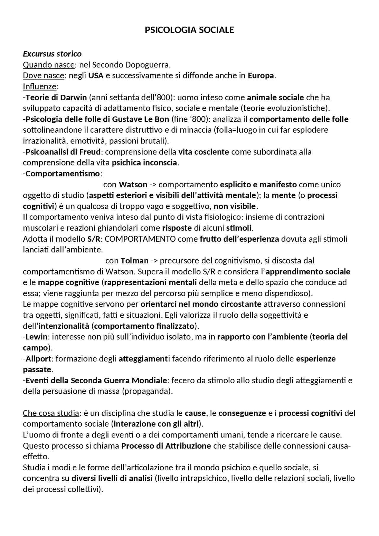 La Cognizione Sociale Docsity