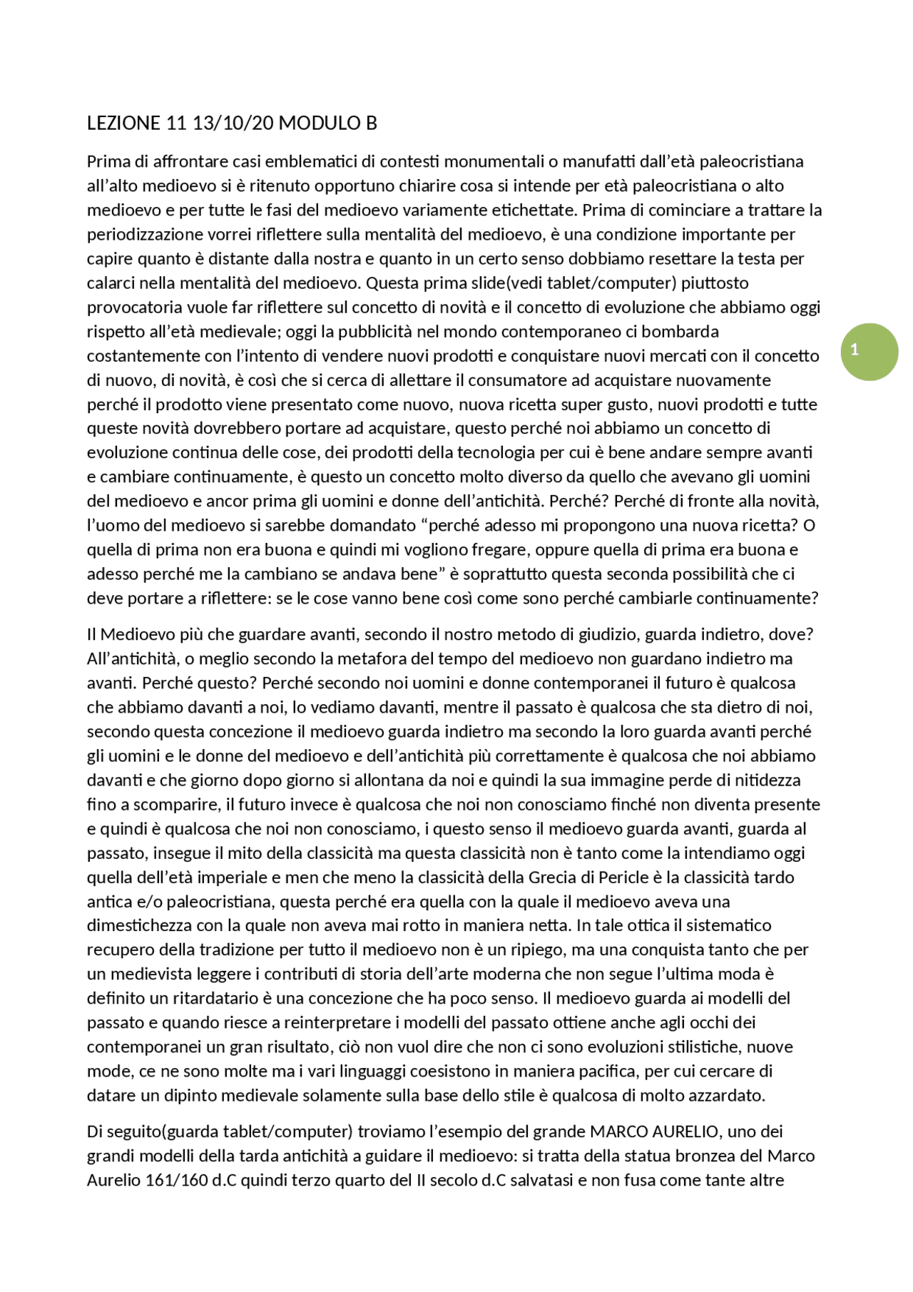 Arte Medievale Modulo B Unimi Docsity