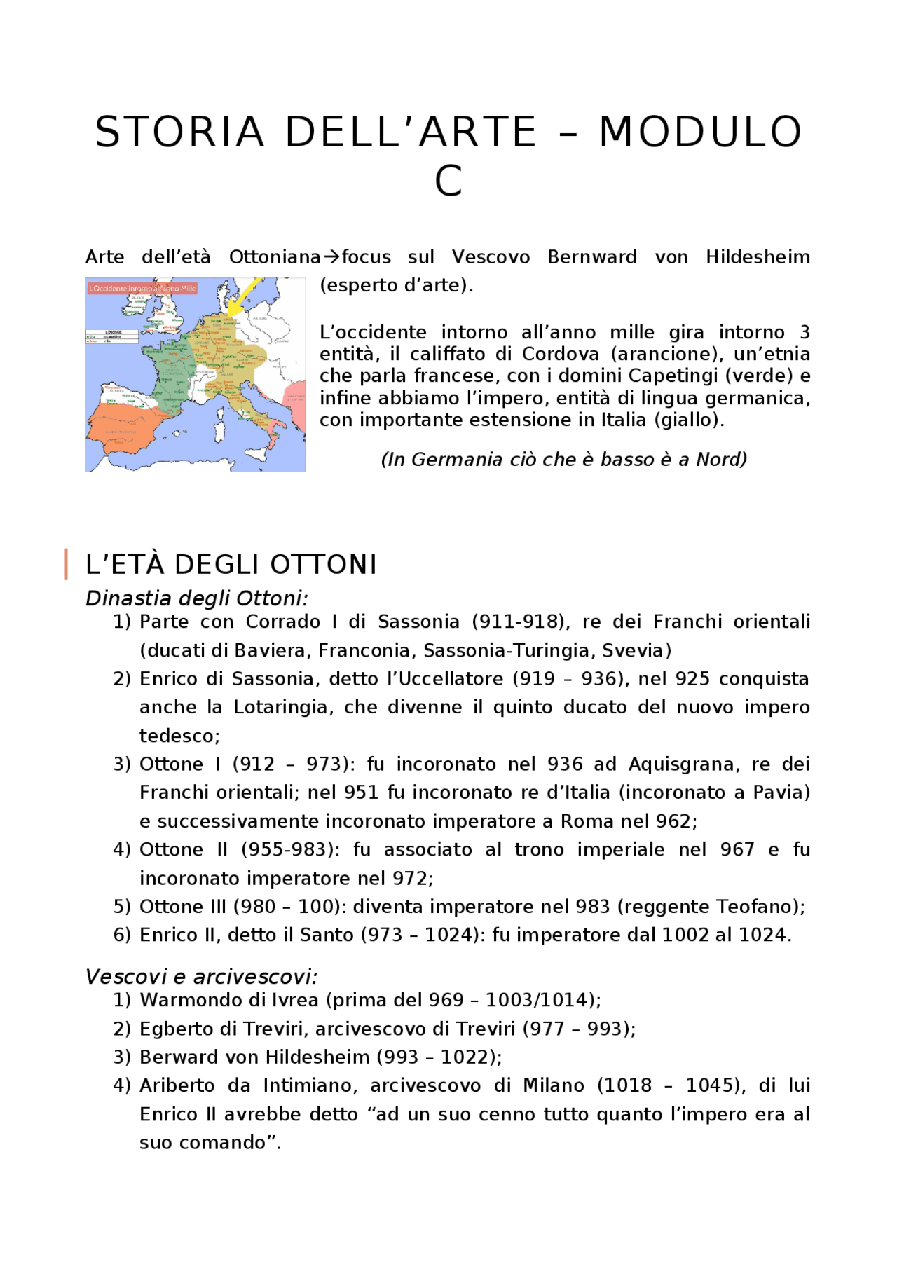 Arte Medievale Modulo C Unimi Docsity