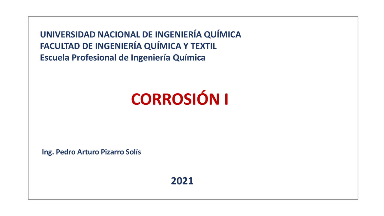 Introduccion A La Corrosion Docsity