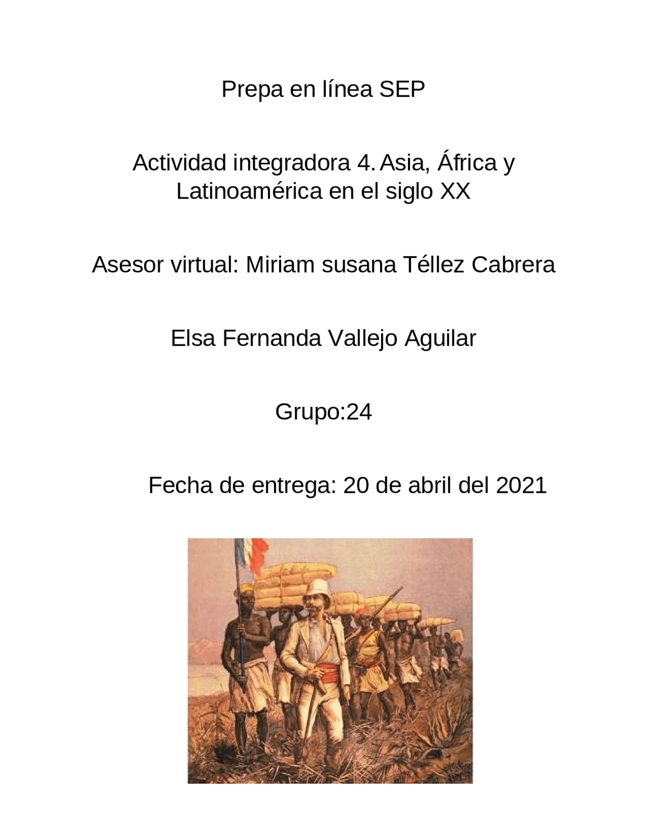 Modulo 10 Actividad Integradora Numero 4 Ejercicios De Historia Docsity