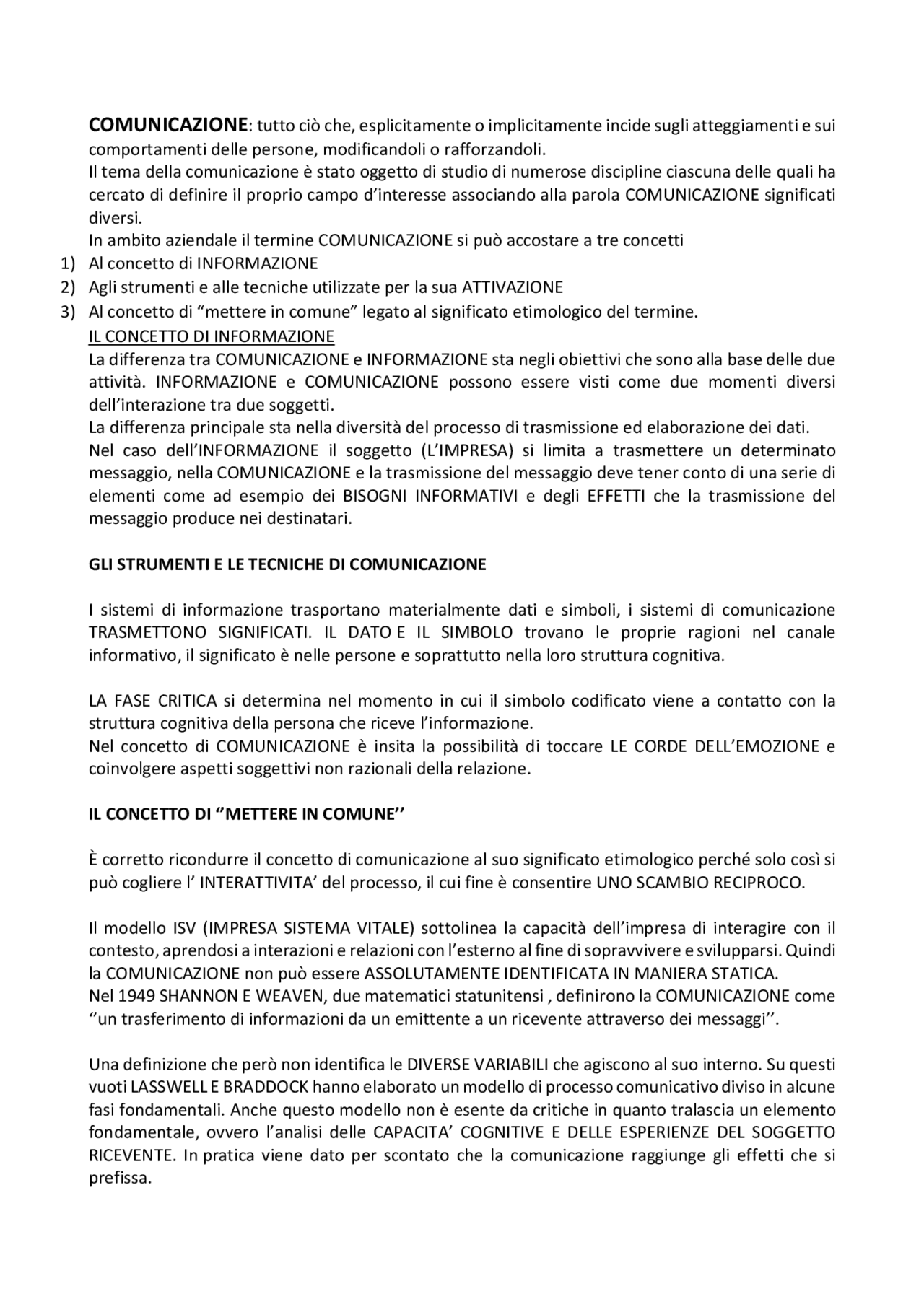 Appunti New Media Communication Docsity