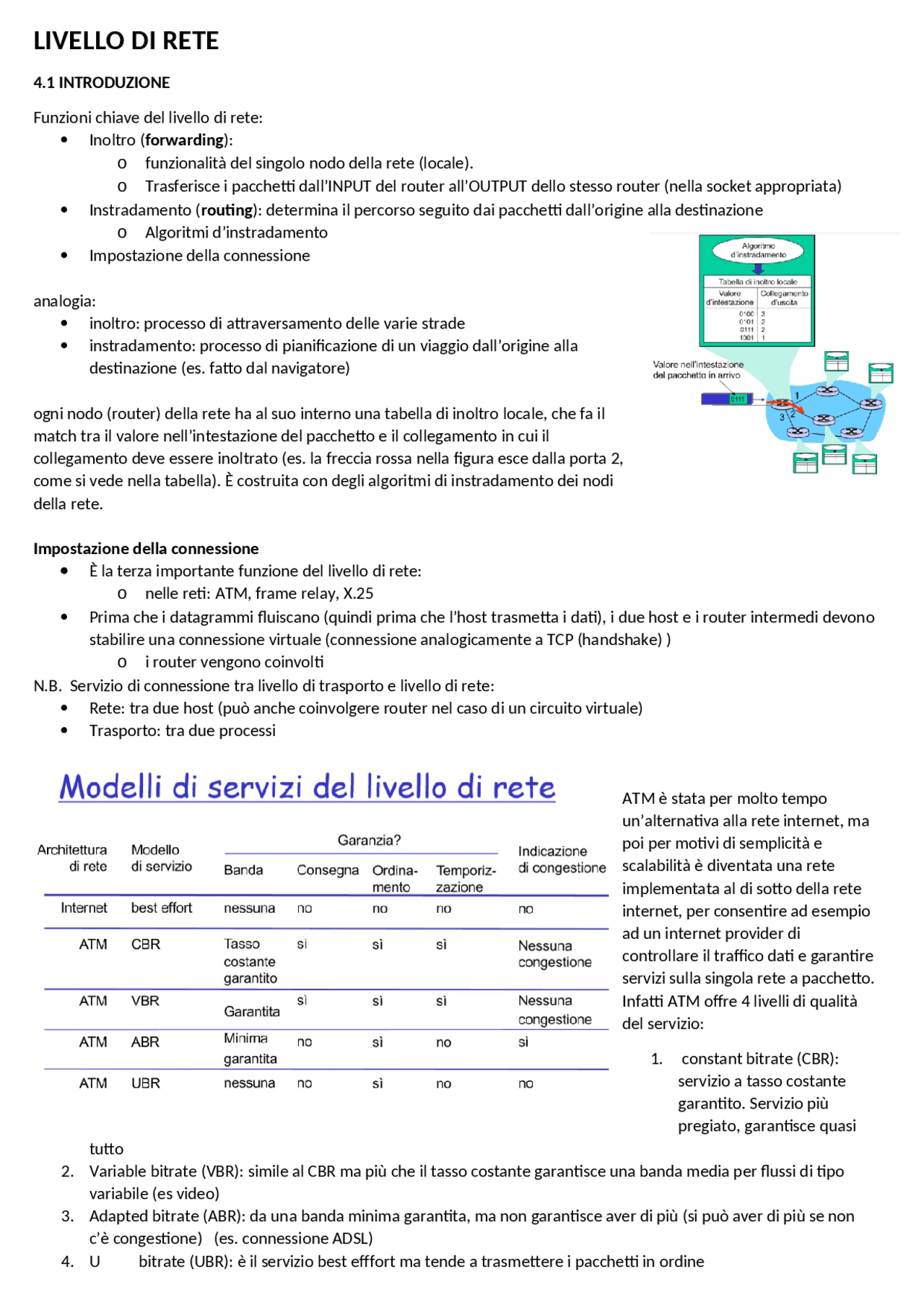 Appunti Sul Livello Di Rete Docsity