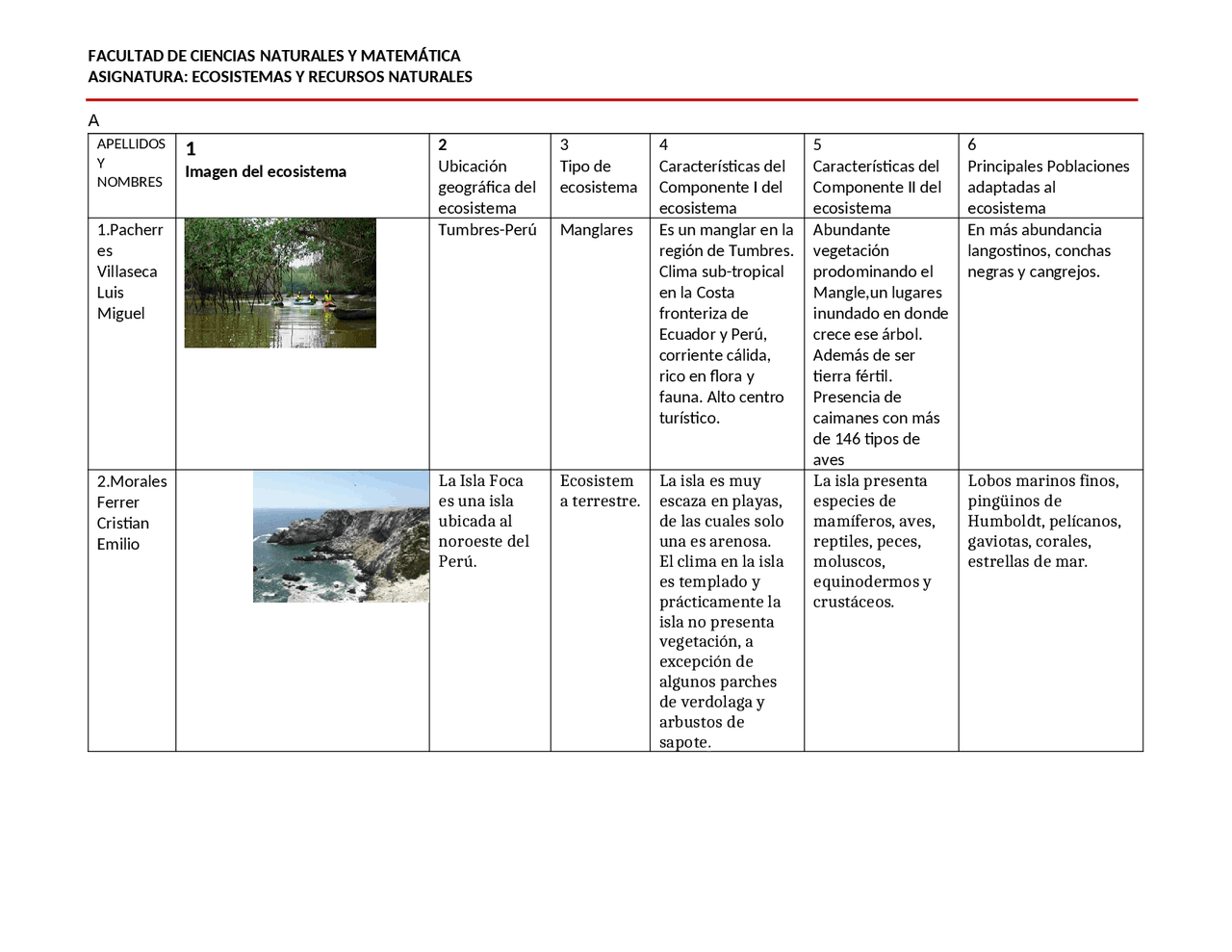 Practica Componentes Del Ecosistema Docsity