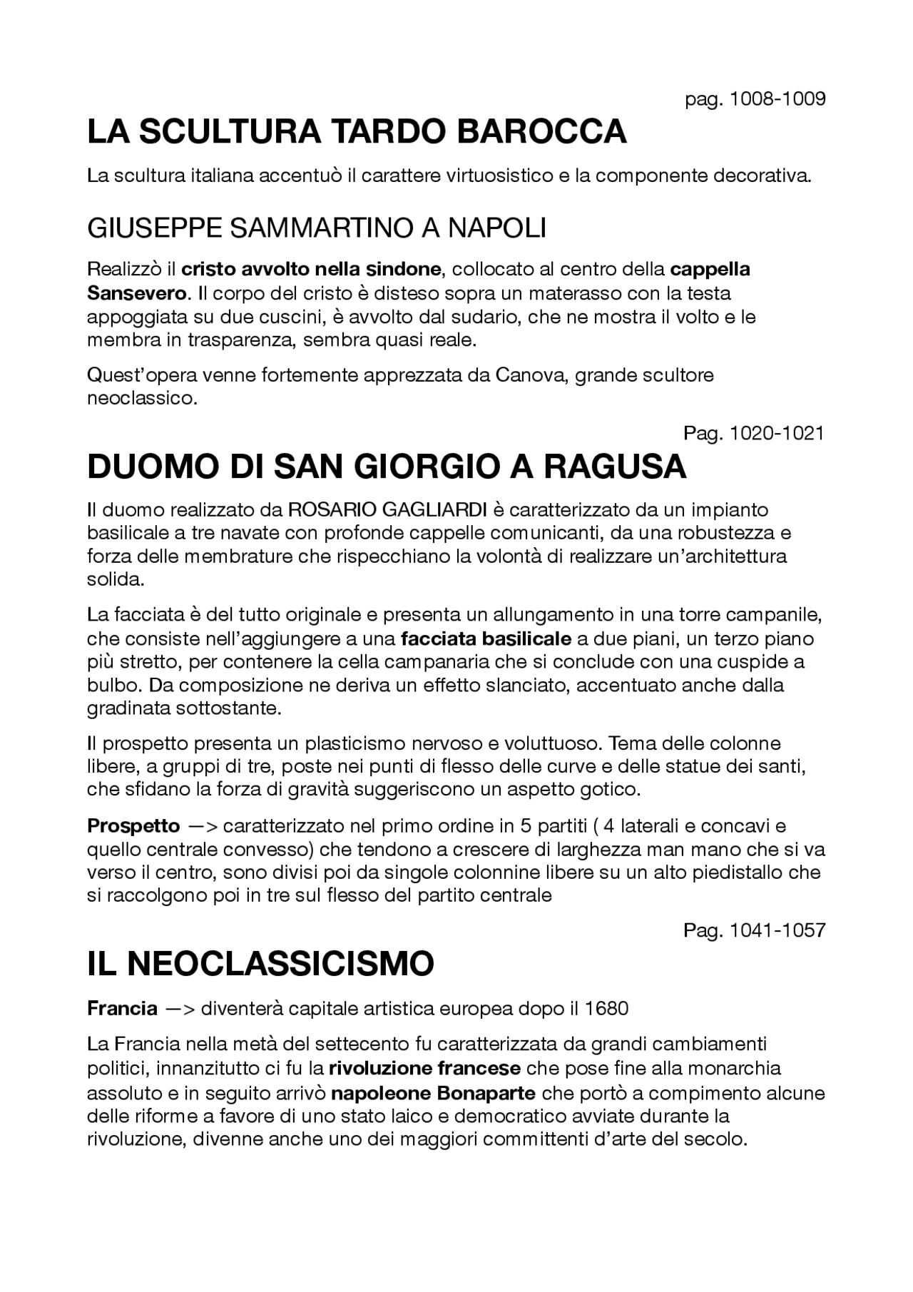 Neoclassicismo Appunti Docsity