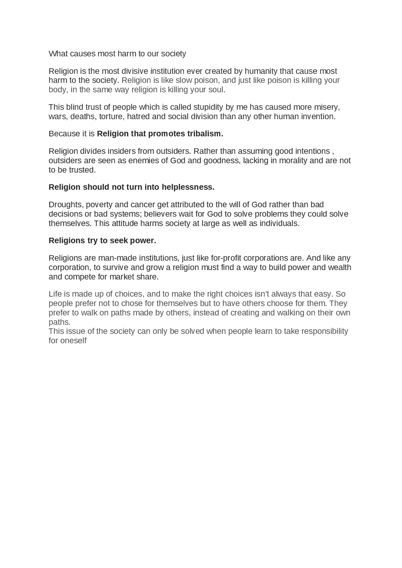 English Documentation On Topic Docsity
