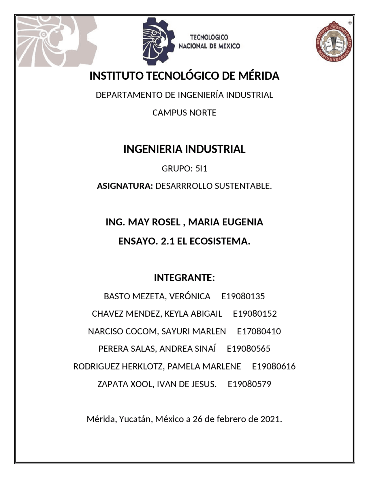 Ensayo De Que Es Un Ecosistema Monografías Ensayos De Desarrollo