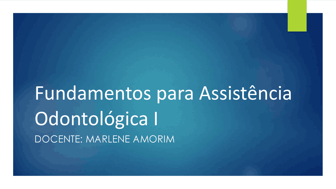 Conteúdos Extras De Odontologia Docsity