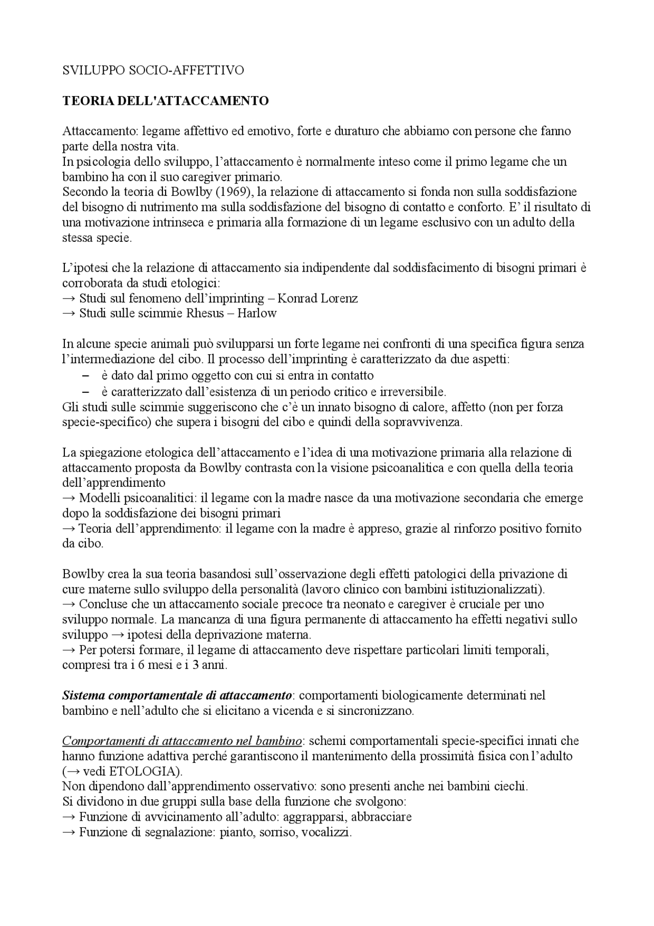 Appunti Metodi E Strumenti Di Indagine Del Ciclo Di Vita Docsity