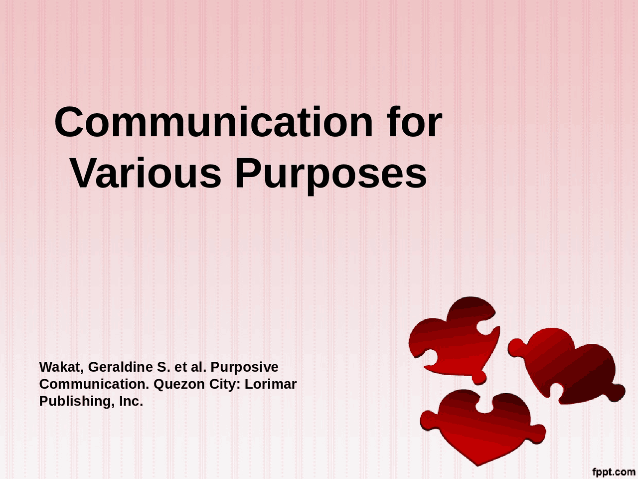 Communication for various purposes | Papers Communication and ...