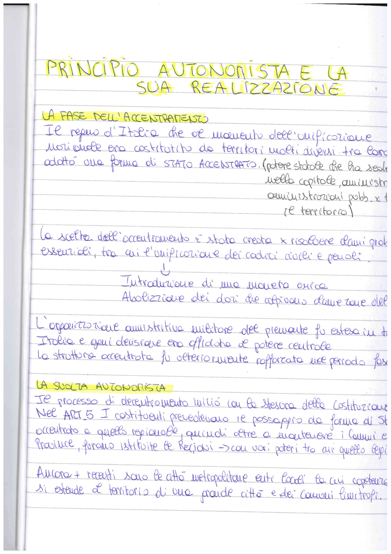 Diritto Pubblico Quinto Anno Appunti Docsity