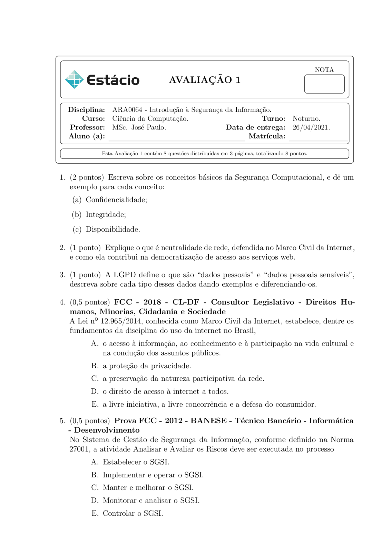 INTRODUÇÃO AO SISTEMAS DA INFORMAÇÃO | Provas Sistemas de Informação ...