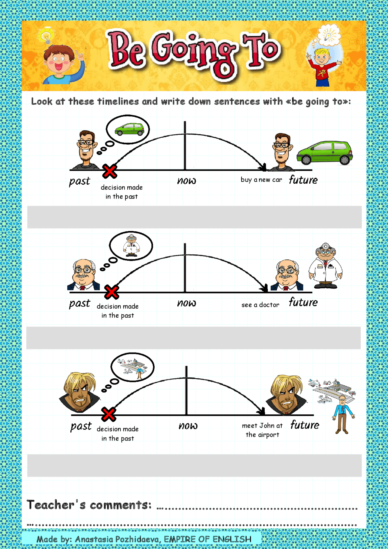 Uso de going to para impartir clases - Docsity